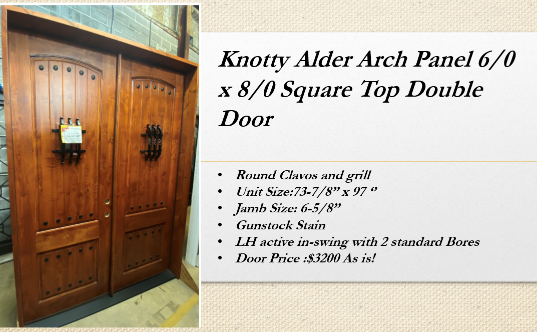 kA Double Arch Panel - Southern Front Door