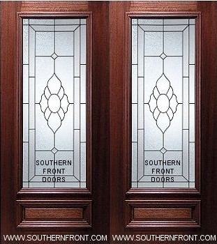3/4 Lite Entry Doors - Southern Front Door
