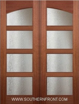 6-0 and 5-0 X 8-0 Square Top 4 Arch Lite Double - Southern Front Door