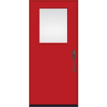 1-3 Lite Clear Glass - Ruby Red - Southern Front Door